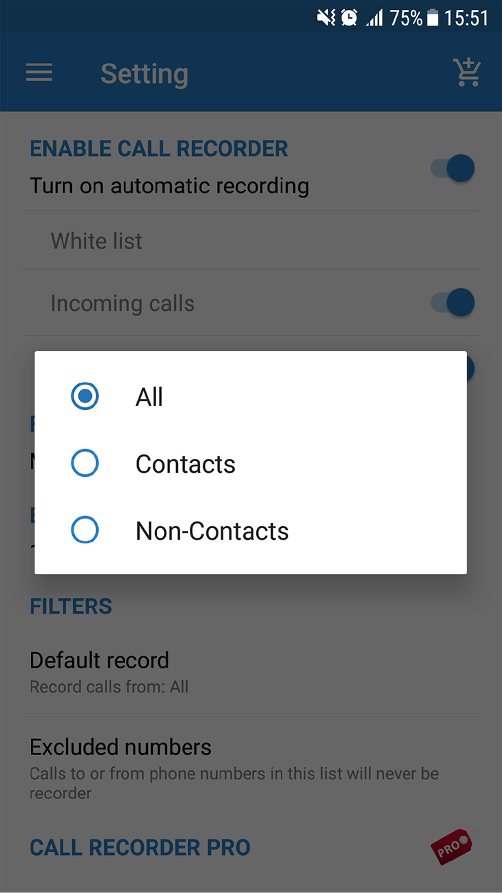 Auto call recorder APK für Android - Download