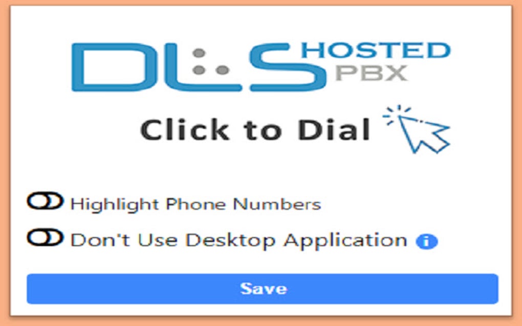 Click to Dial - DLS Hosted PBX para Google Chrome - Extensión Descargar