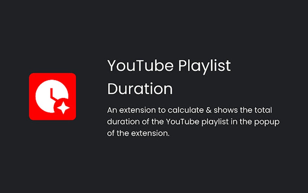 YouTube Playlist Duration para Google Chrome - Extensión Descargar