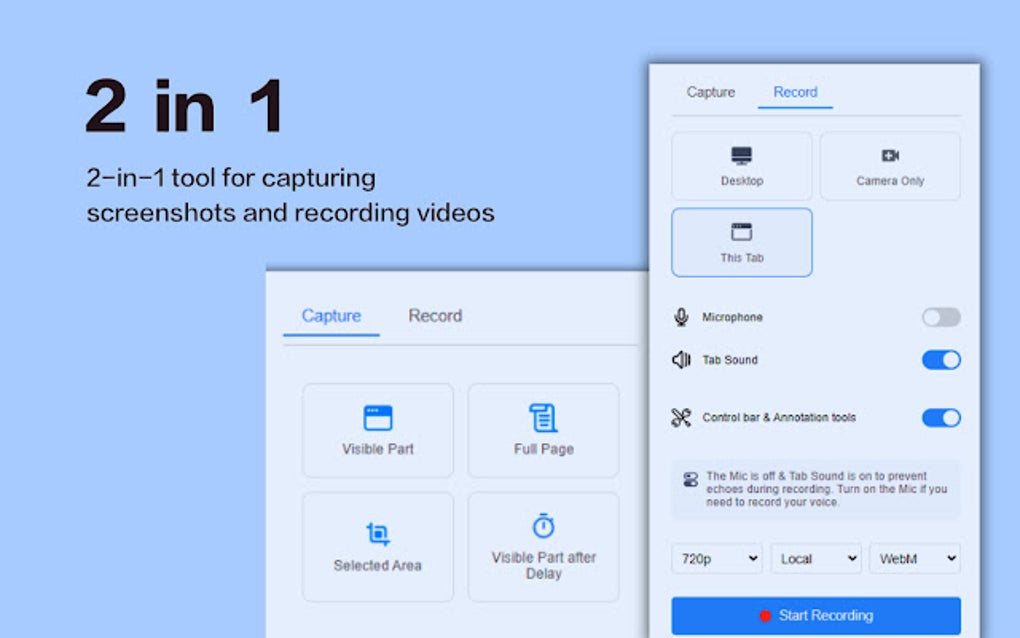 CaptureNShare: Capture, Record, Edit & Share para Google Chrome ...