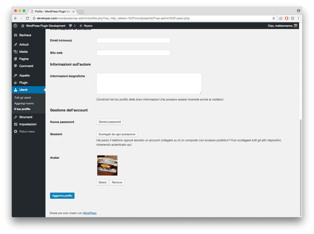 Simple User Avatar para WordPress - Descargar