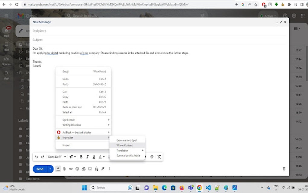 Improvise GPT Google Chrome 용 - 확장 프로그램 다운로드