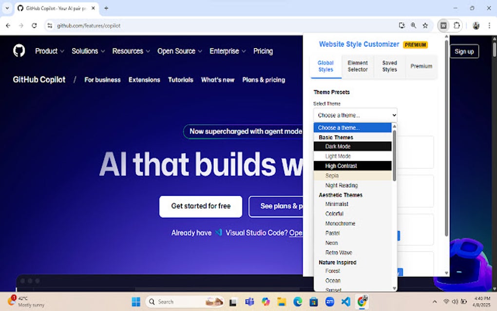 Rove: Website Customizer para Google Chrome - Extensión Descargar