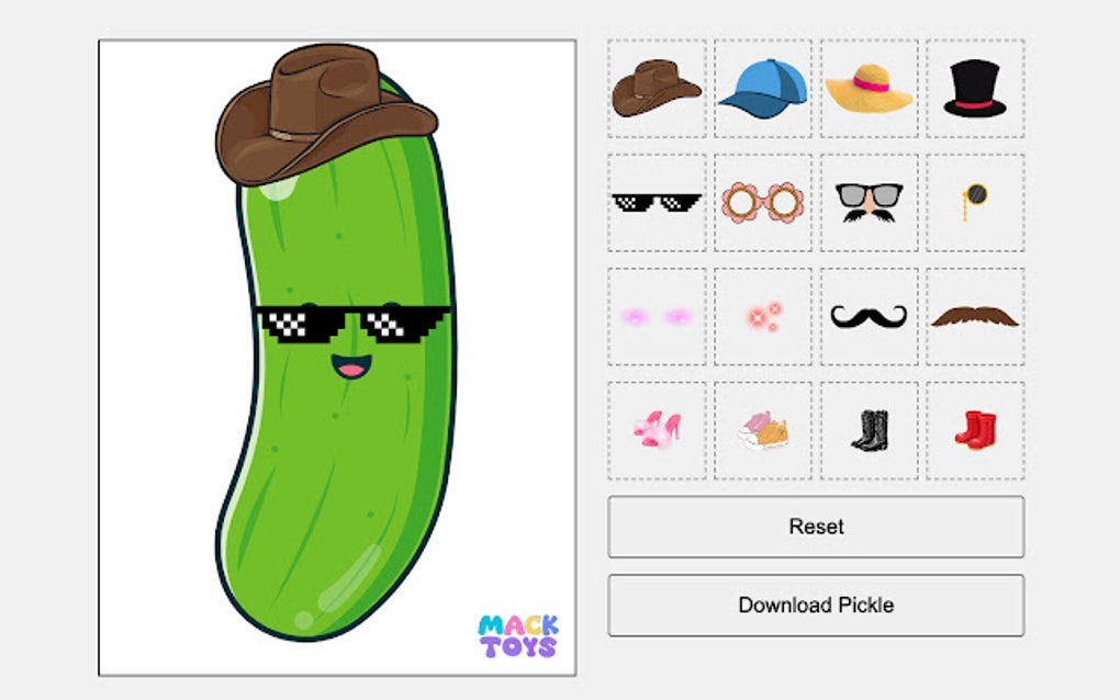 Mack Toys Dress a Pickle for Google Chrome - Extension Download
