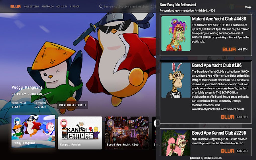 Non-Fungible Enthusiast สำหรับ Google Chrome - ส่วนขยาย ดาวน์โหลด