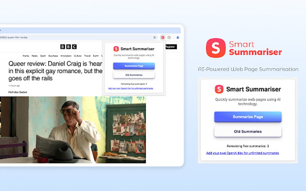 Smart Summariser for Google Chrome - Extension Download