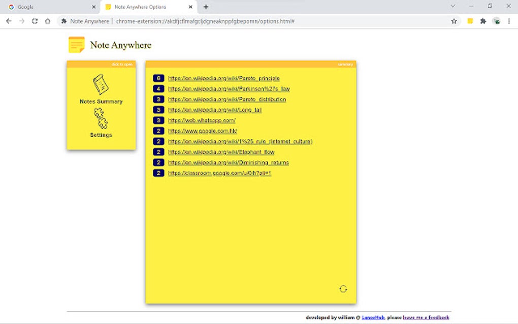 Note Anywhere Google Chrome 용 - 확장 프로그램 다운로드
