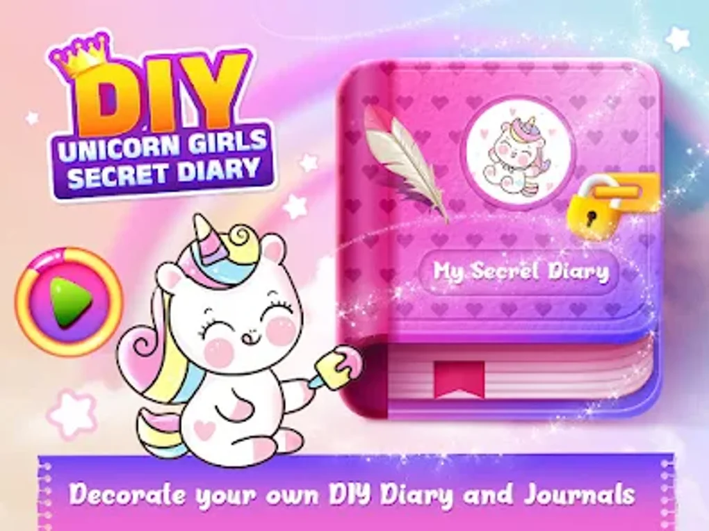 DIY Unicorn Girls Secret Diary for Android - Download