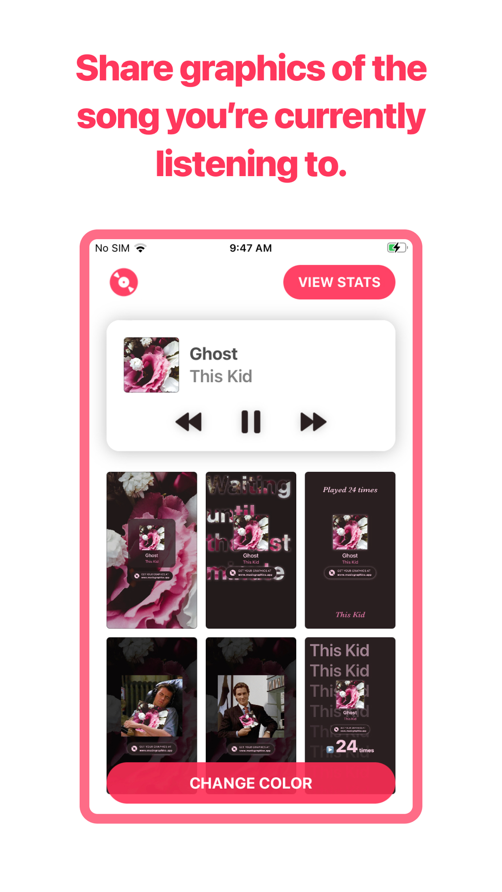 Share Music Graphics for iPhone - Download