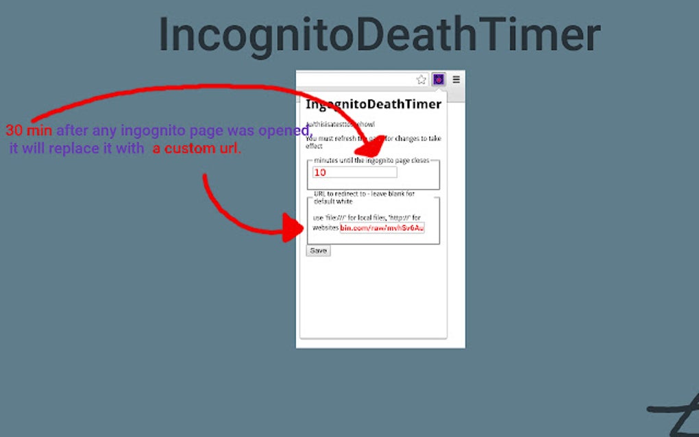 IncognitoDeathTimer for Google Chrome - Extension Download