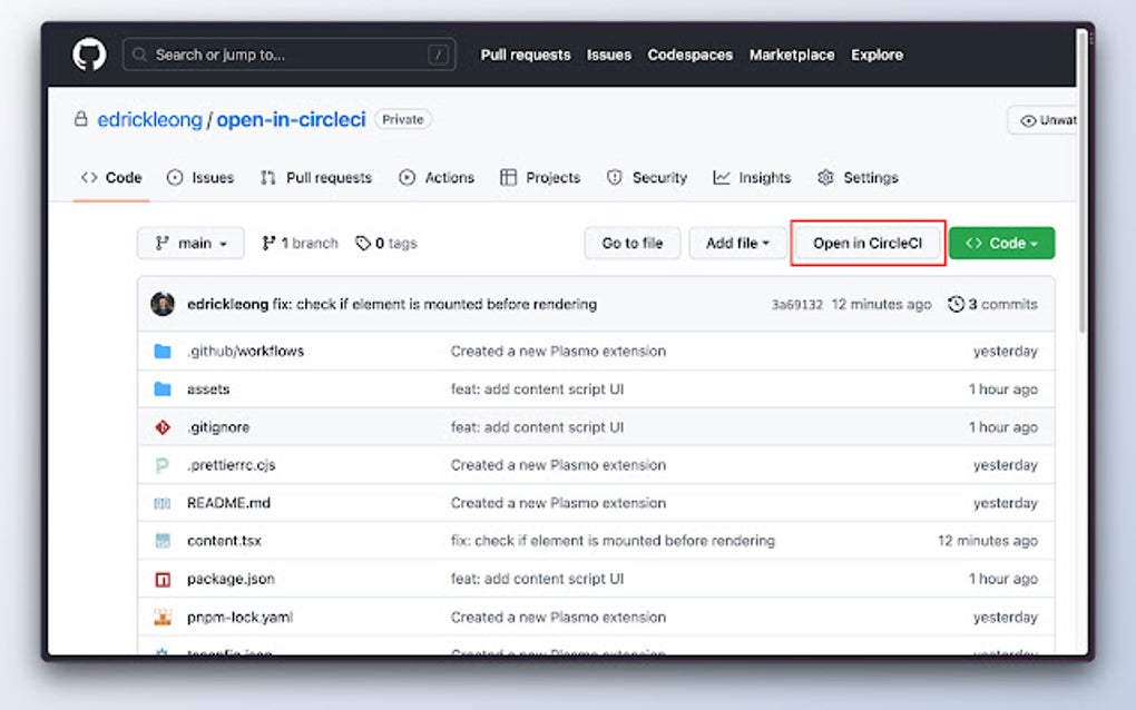 GitHub to CircleCI Google Chrome 용 - 확장 프로그램 다운로드
