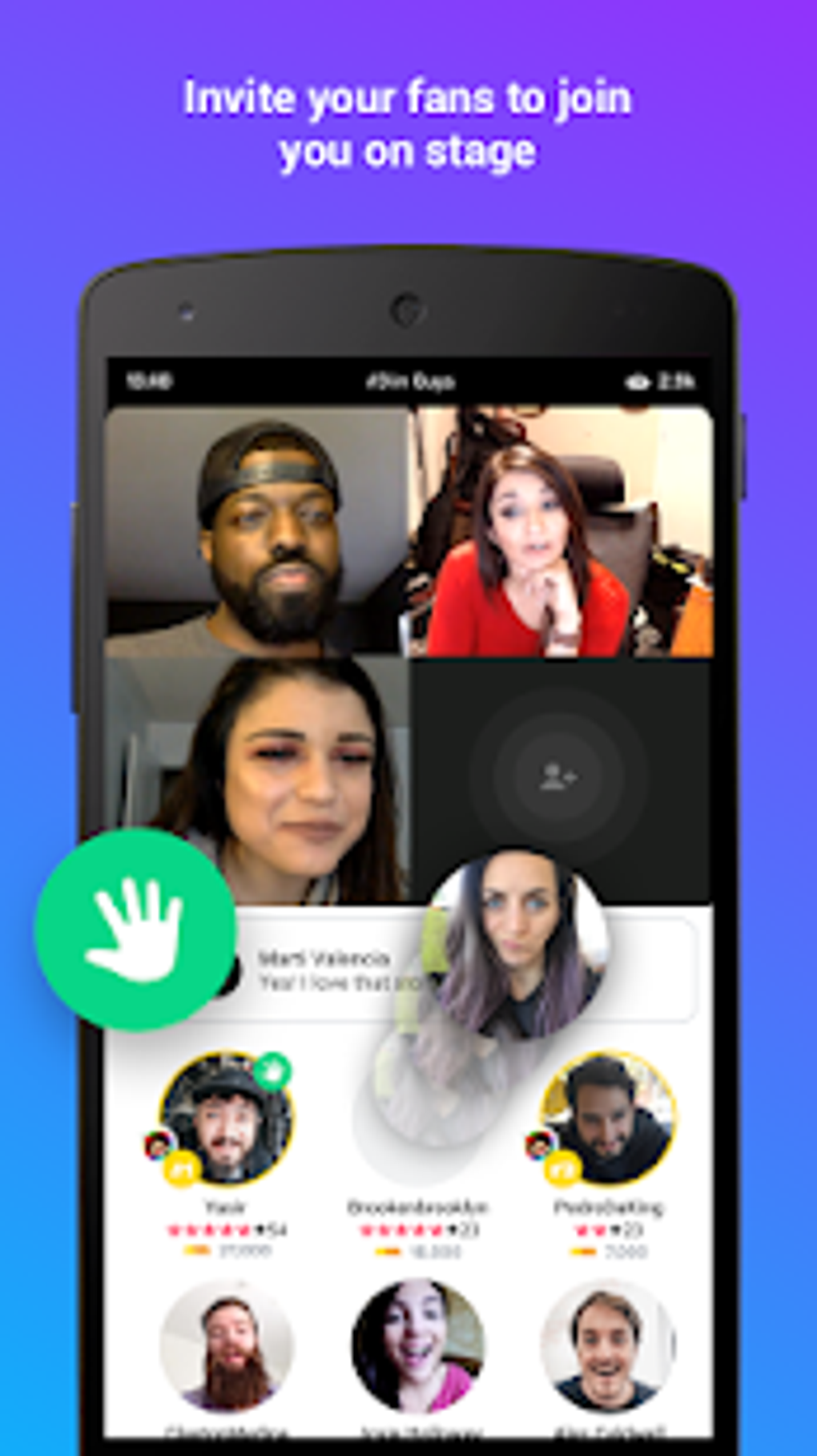 Android için YouNow: Live Stream Video Chat - Go Live APK - İndir