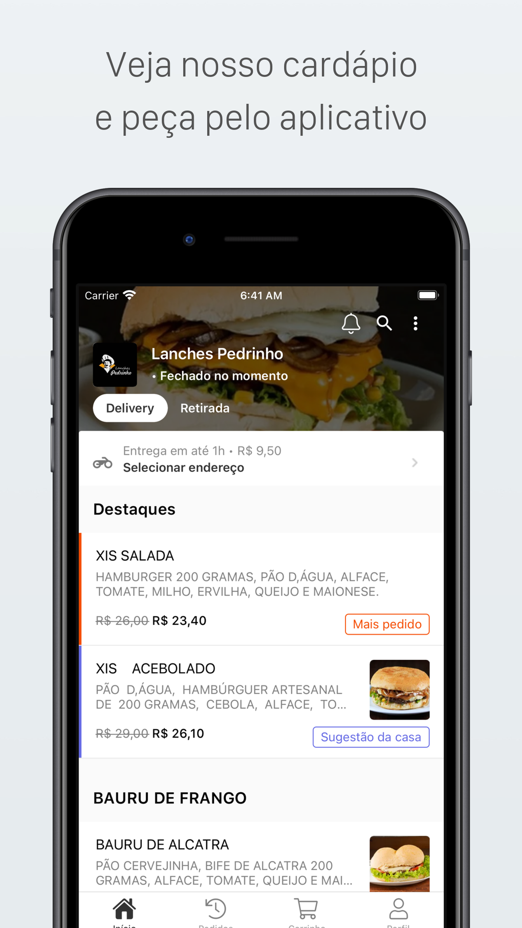 Lanches Pedrinho Delivery para iPhone - Descargar