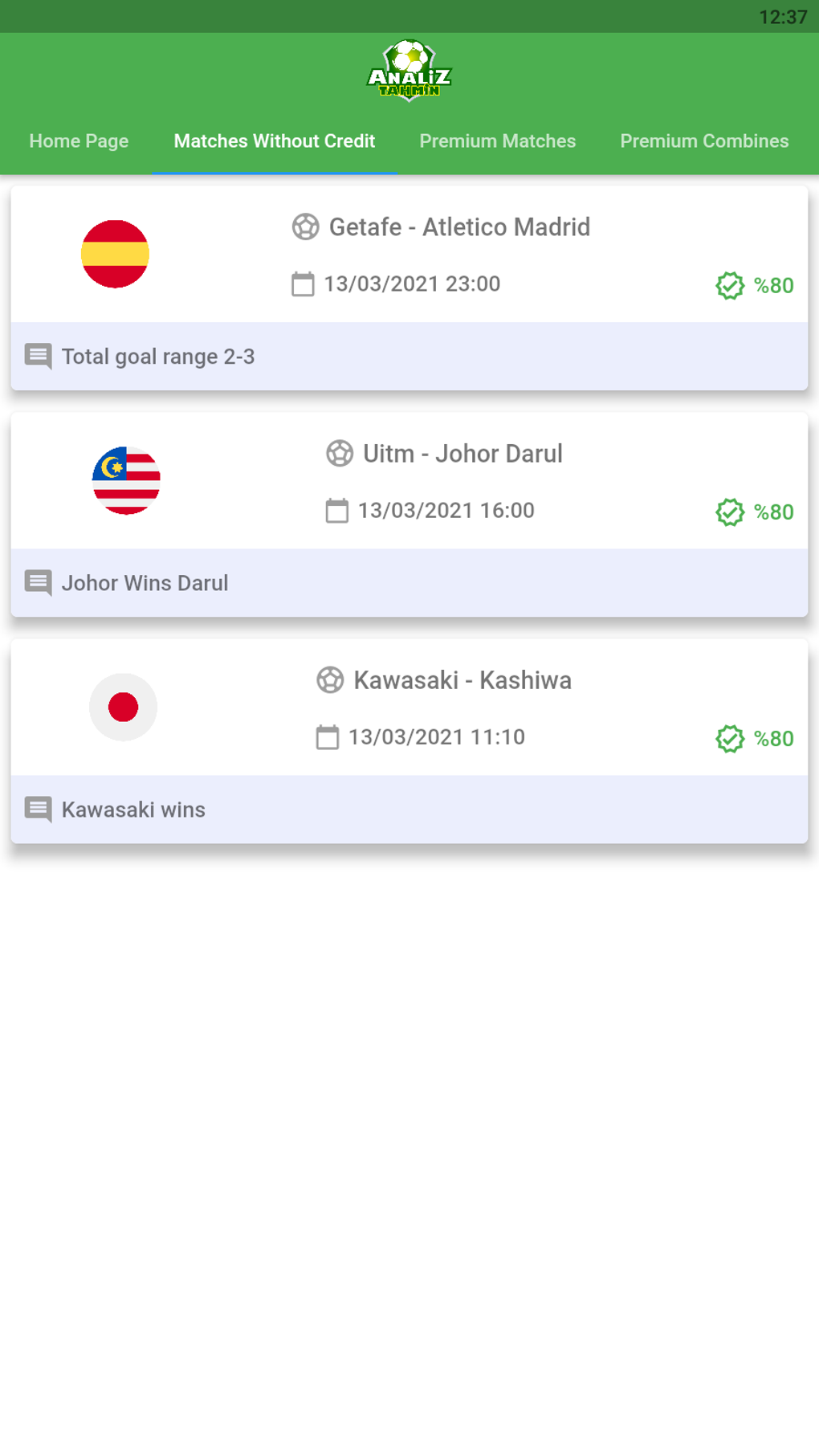Tips Predictions - Bet predictions - Sure score para Android - Descargar