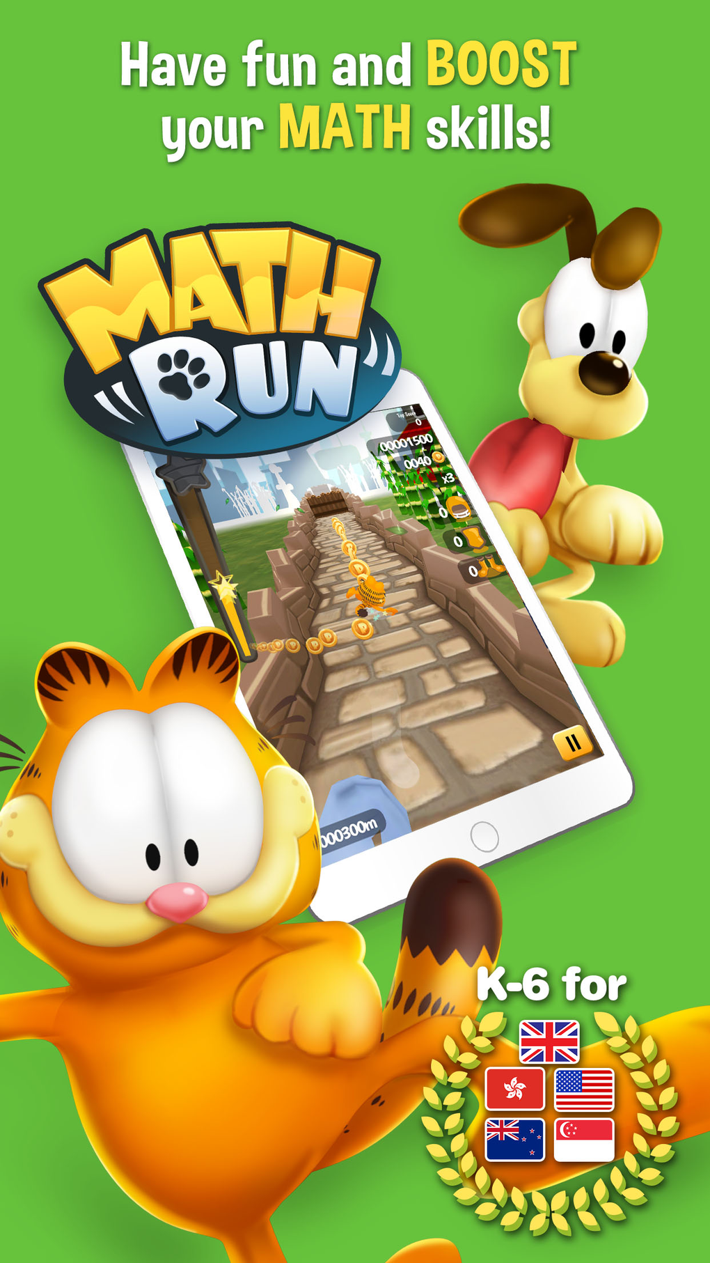 Garfield Math Run para iPhone - Download