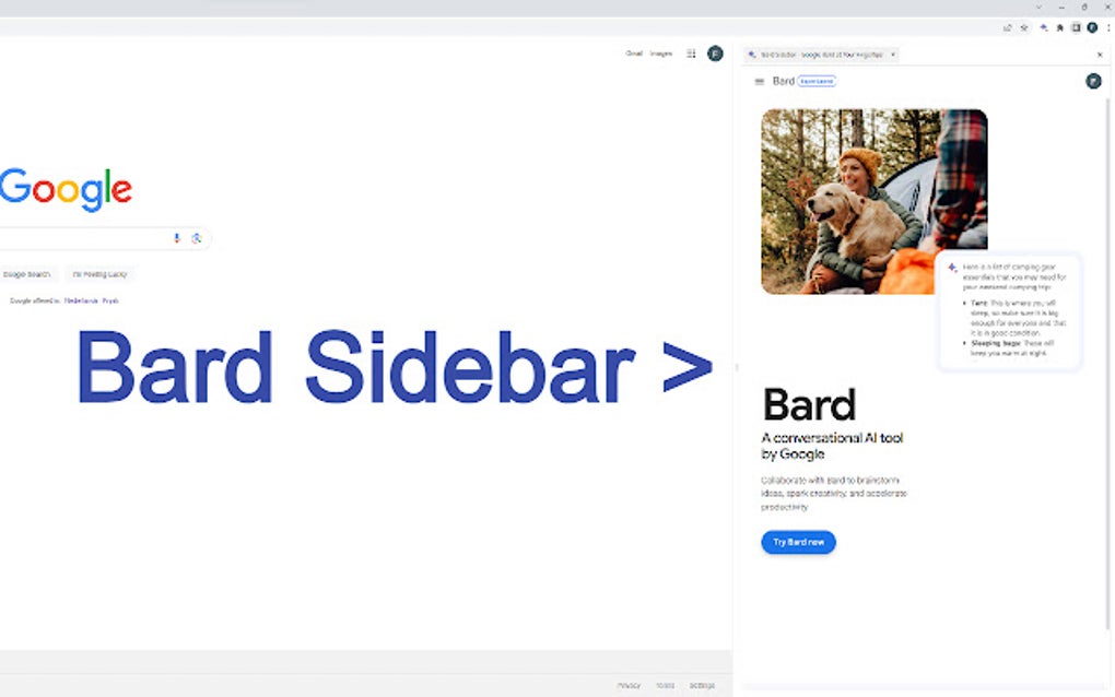 Bard AI Sidebar para Google Chrome - Extensión Descargar