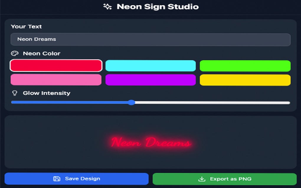 Neon Sign Studio Google Chrome 용 - 확장 프로그램 다운로드