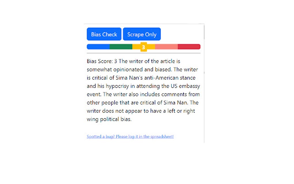 Bias Bot for Google Chrome - Extension Download