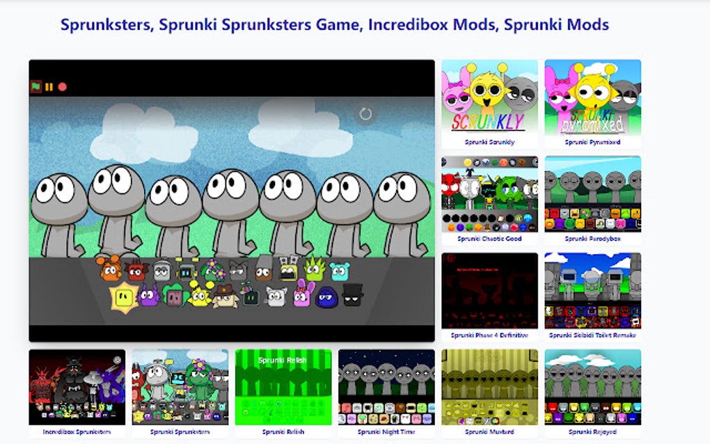 Incredibox Sprunki Sprunksters para Google Chrome - Extensión Descargar