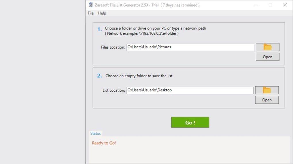 Zaresoft File List Generator - Download