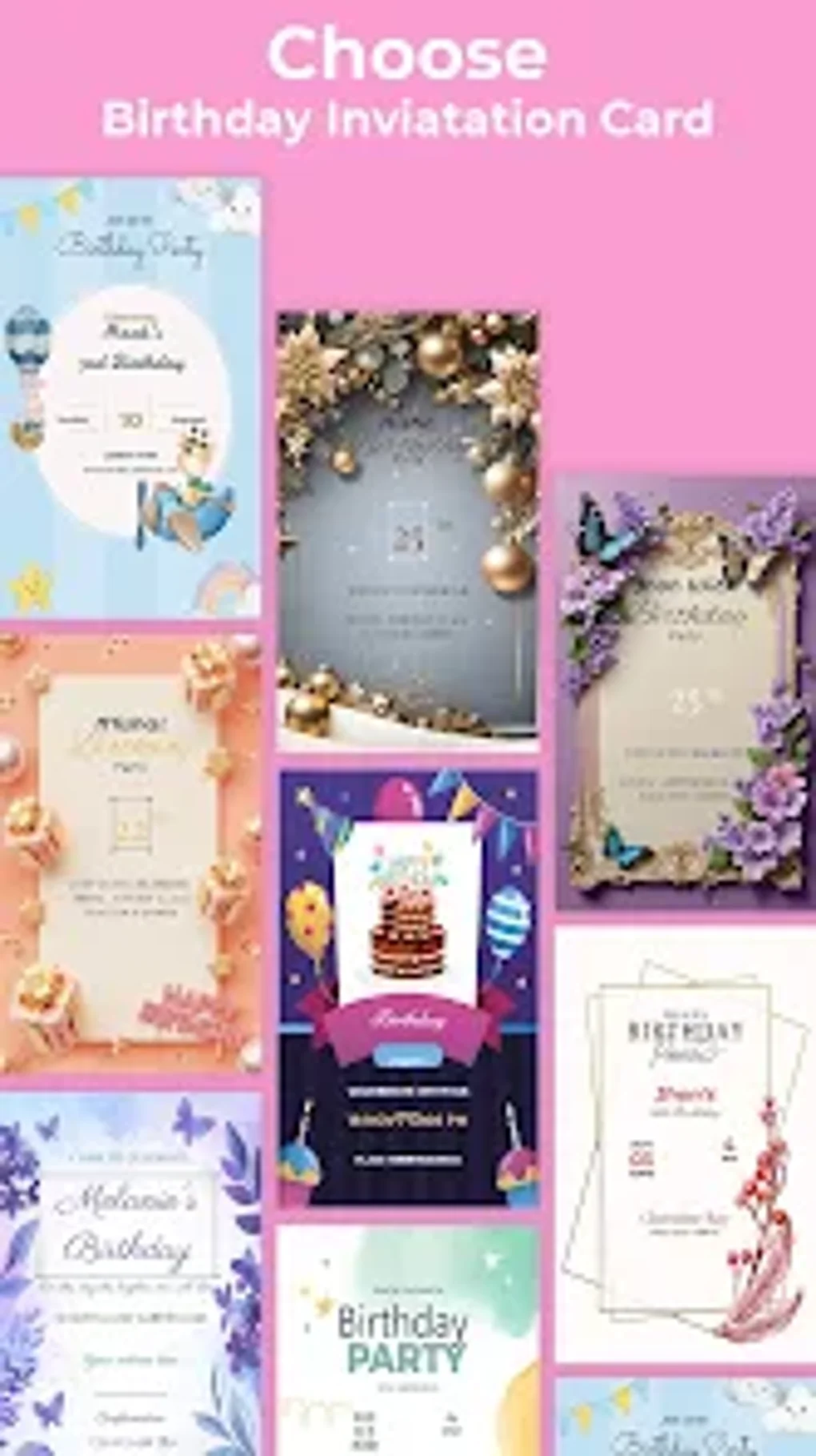 Birthday Invitation Card Maker para Android - Descargar