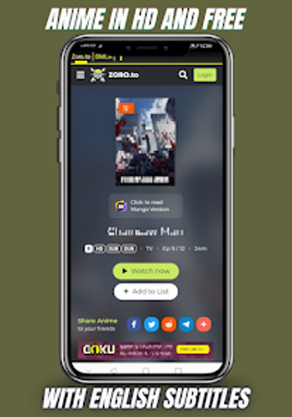 Android 용 Zoro To : App Anime Tv - 다운로드
