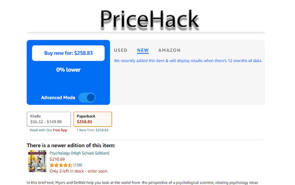 Price Hack for Google Chrome - Extension Download