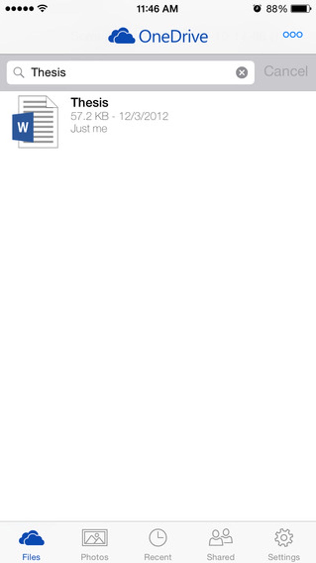 Microsoft OneDrive para iPhone - Descargar