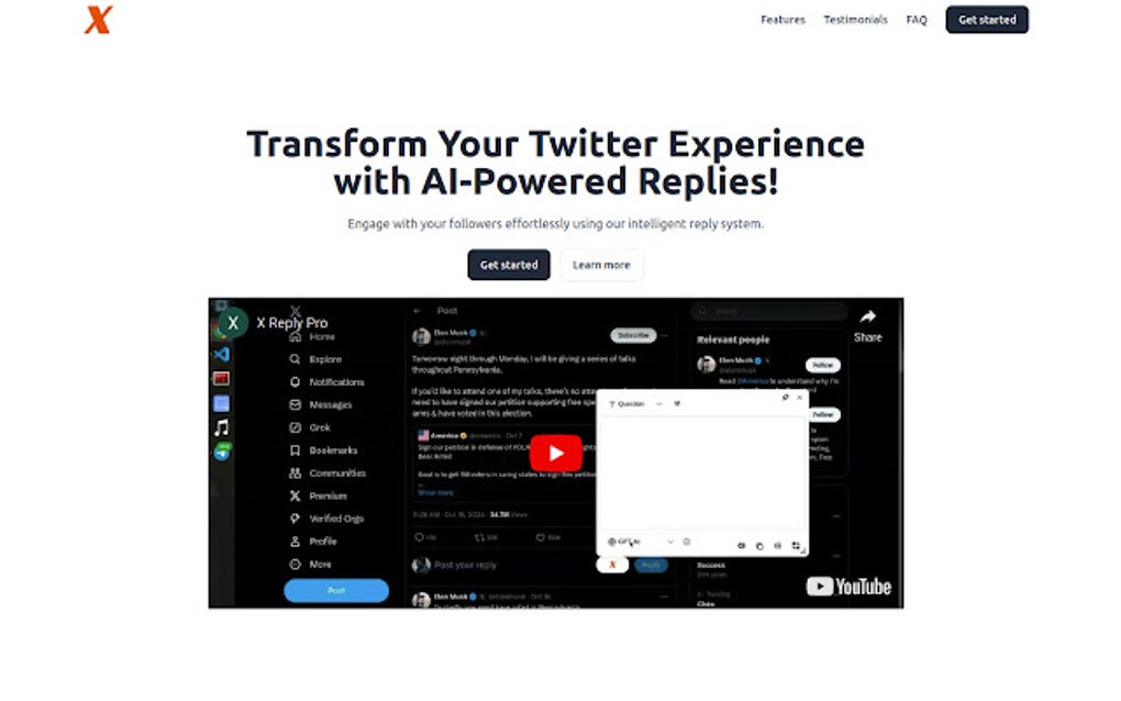 X-Reply | AI to reply สำหรับ Google Chrome - ส่วนขยาย ดาวน์โหลด