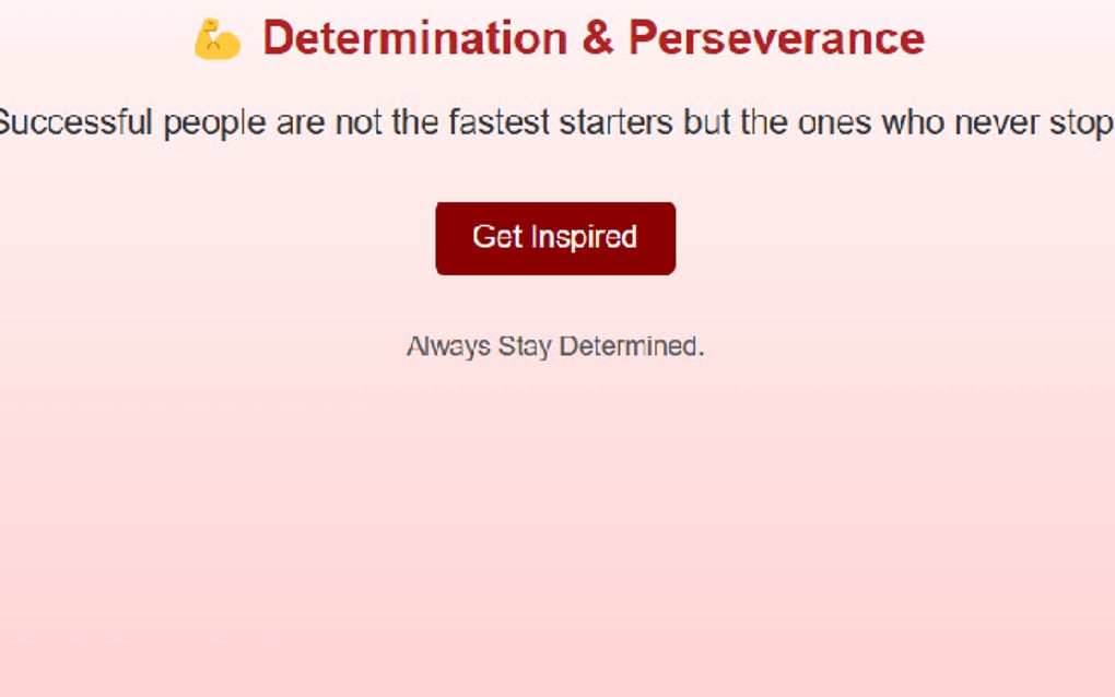 Determination and Perseverance para Google Chrome - Extensión Descargar