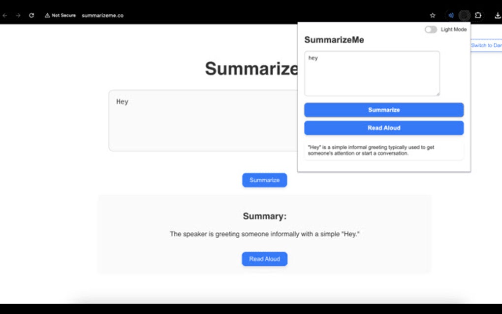 SummarizeMe para Google Chrome - Extensión Descargar
