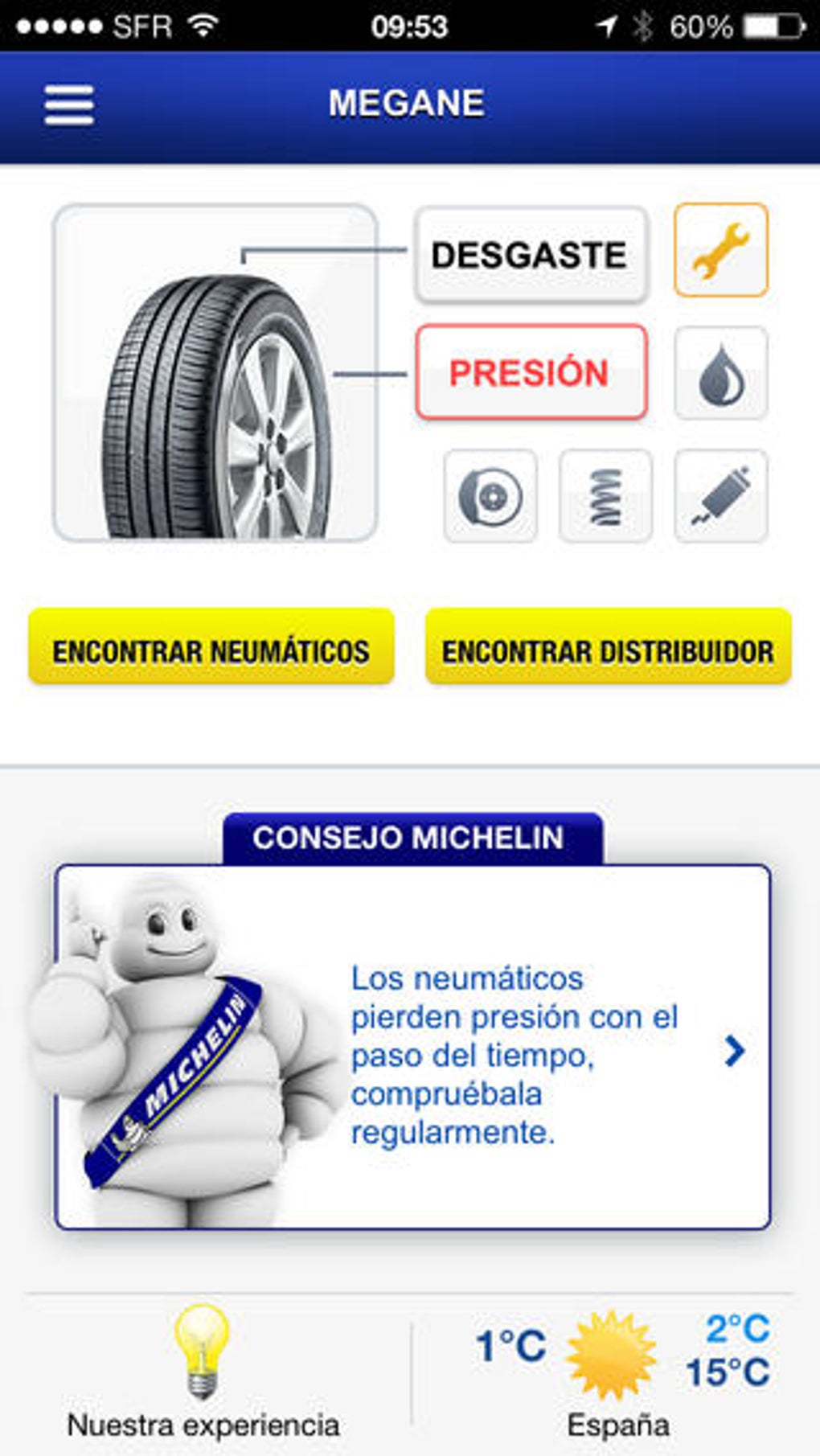 Michelin MyCar para iPhone - Descargar