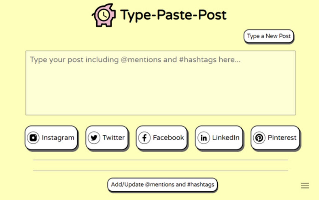 Type-Paste-Post สำหรับ Google Chrome - ส่วนขยาย ดาวน์โหลด