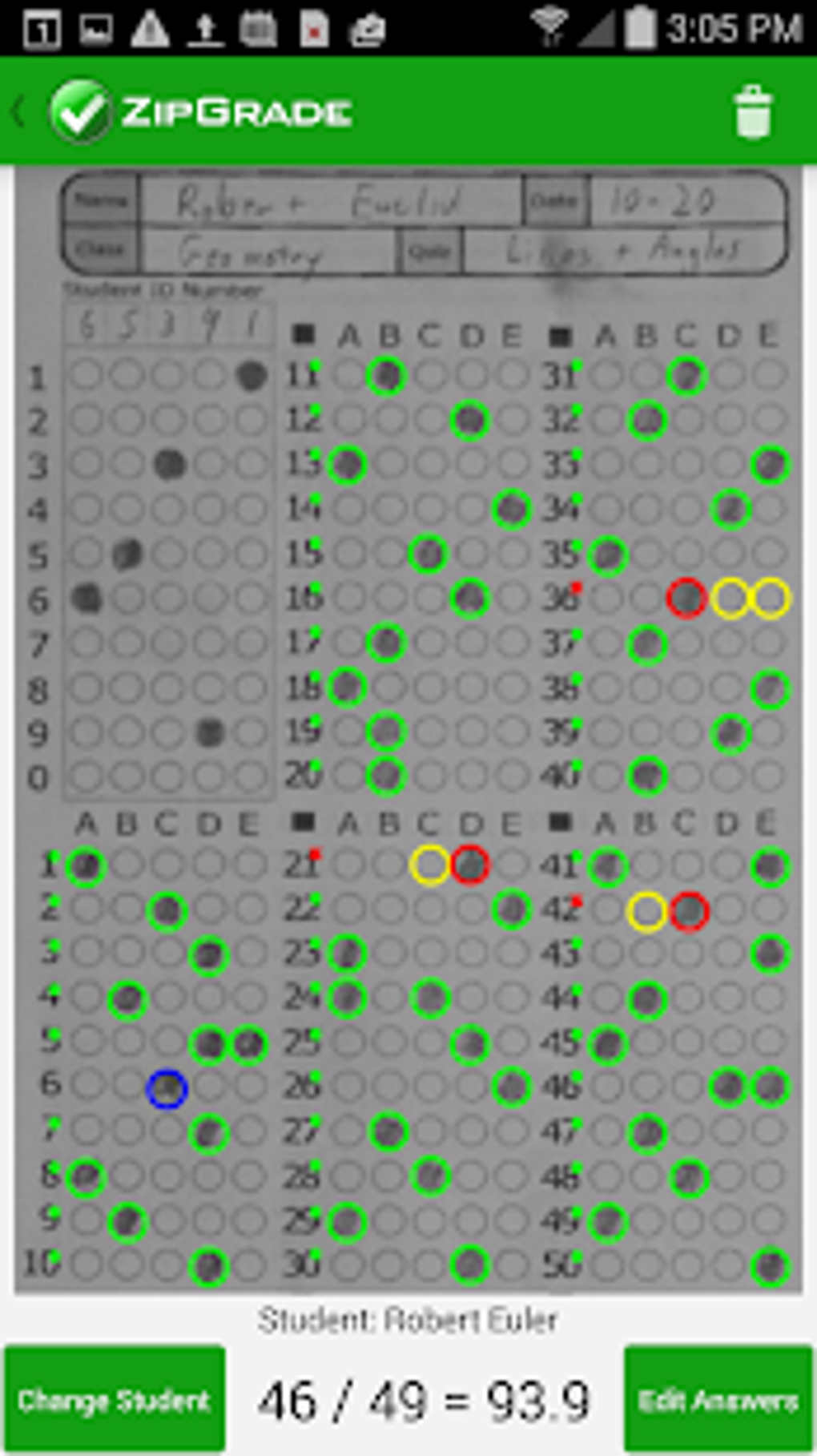 ZipGrade para Android - Descargar