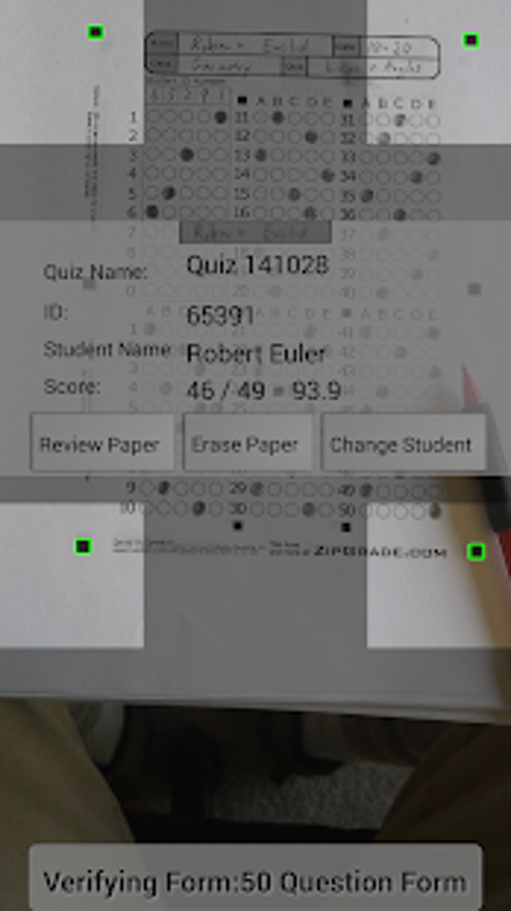 ZipGrade para Android - Descargar