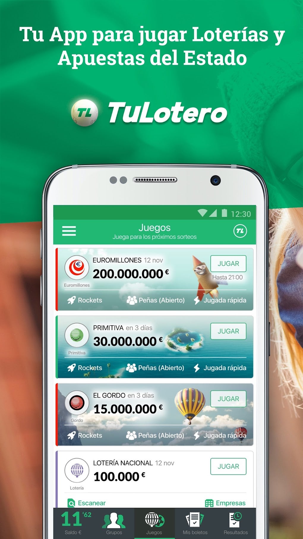 TuLotero Compra Lotería online para Android - Descargar