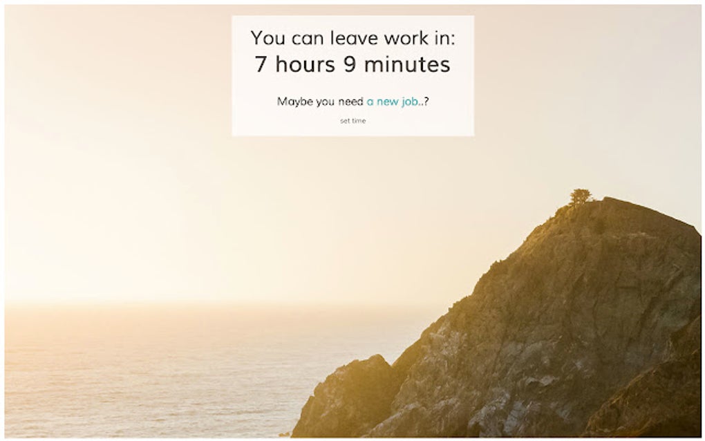 Go Home Countdown for Google Chrome - Extension Download