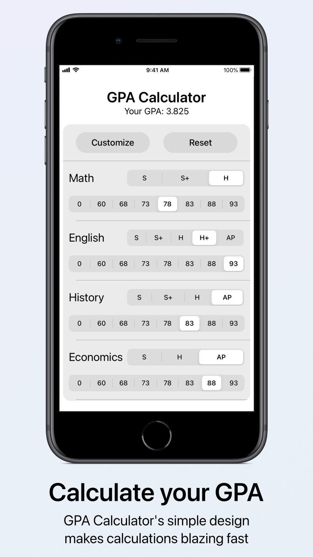 GPA Calculator by Michel for iPhone - Download