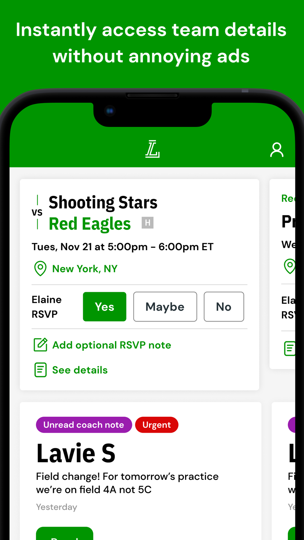 LeagueApps Play para iPhone - Descargar