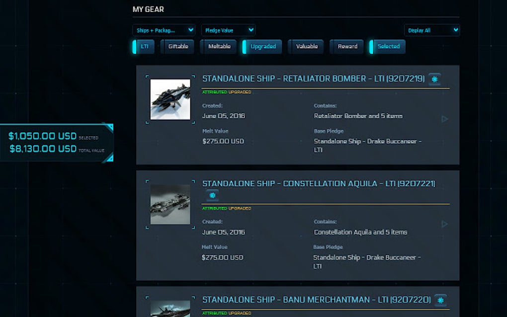 Star Citizen Hangar XPLORer Google Chrome 용 - 확장 프로그램 다운로드