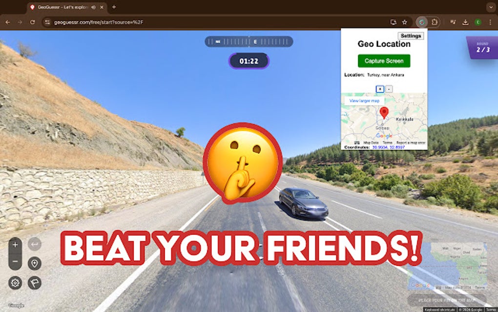 GeoGuesser Hacker สำหรับ Google Chrome - ส่วนขยาย ดาวน์โหลด