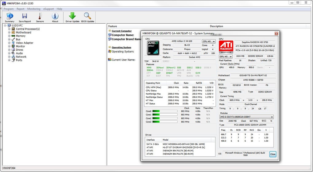 HWiNFO64 Portable - Télécharger
