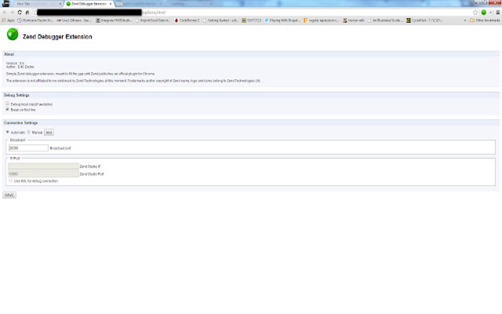 Zend Debugger Extension for Google Chrome - Extension Download