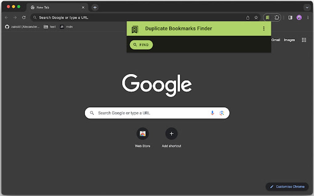 Duplicate Bookmarks Finder for Google Chrome - Extension Download