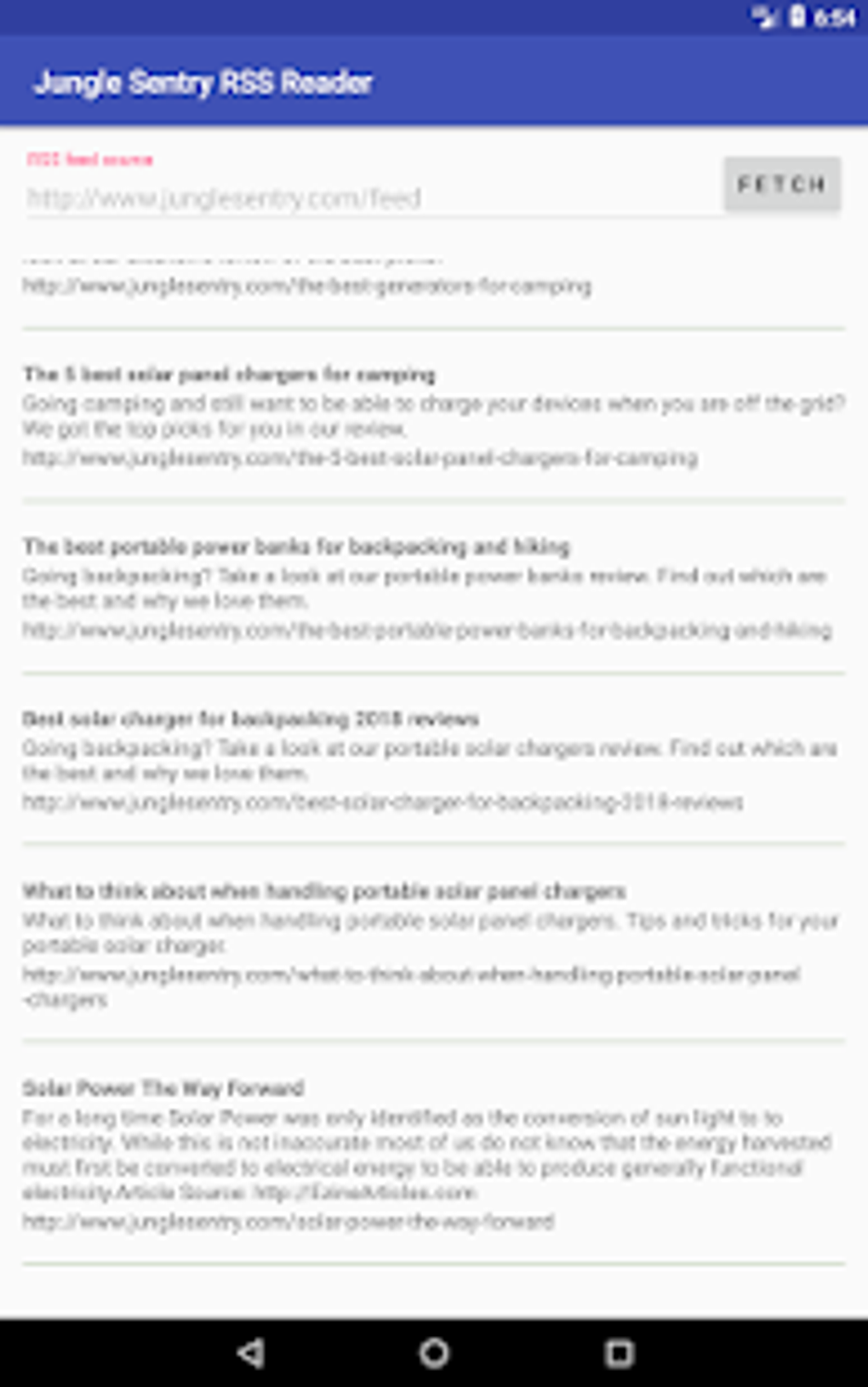 Jungle Sentry RSS Reader APK para Android - Descargar