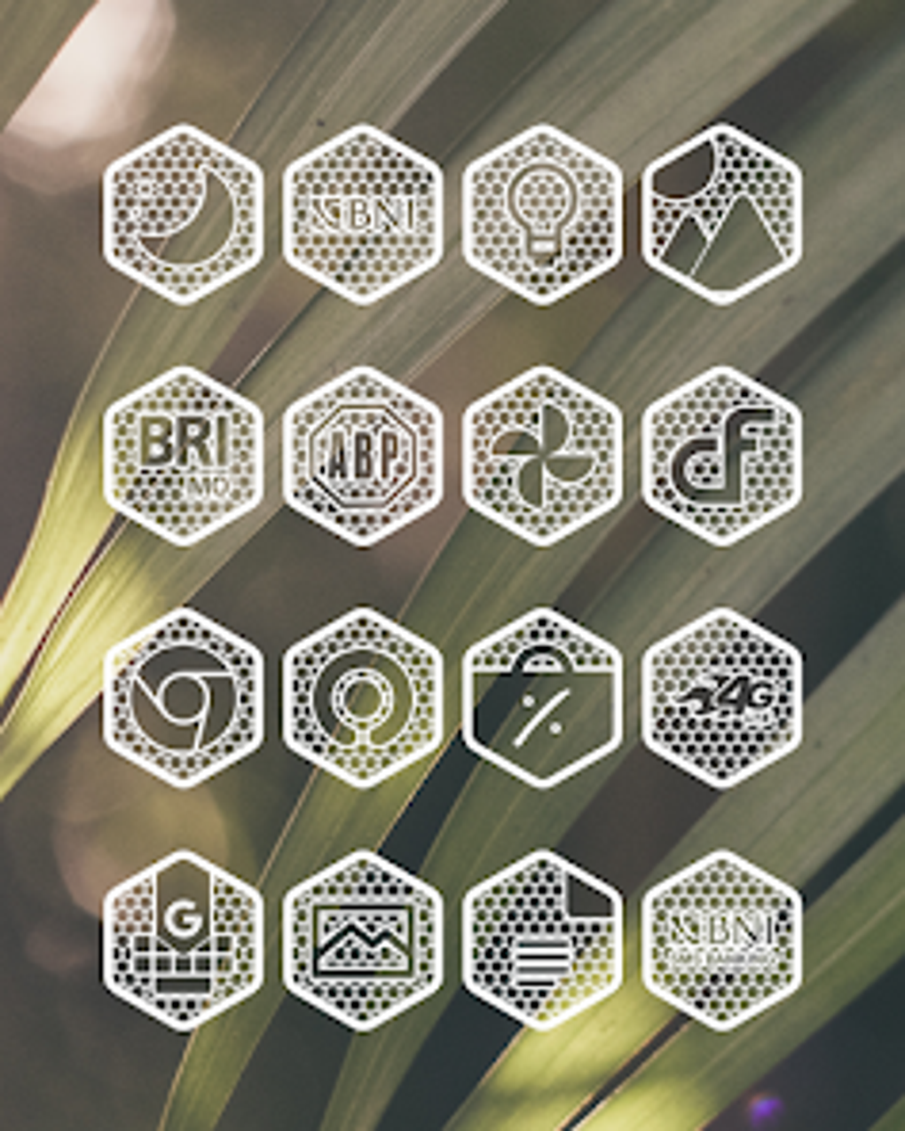 Hexanet White - Icon Pack for Android - Download