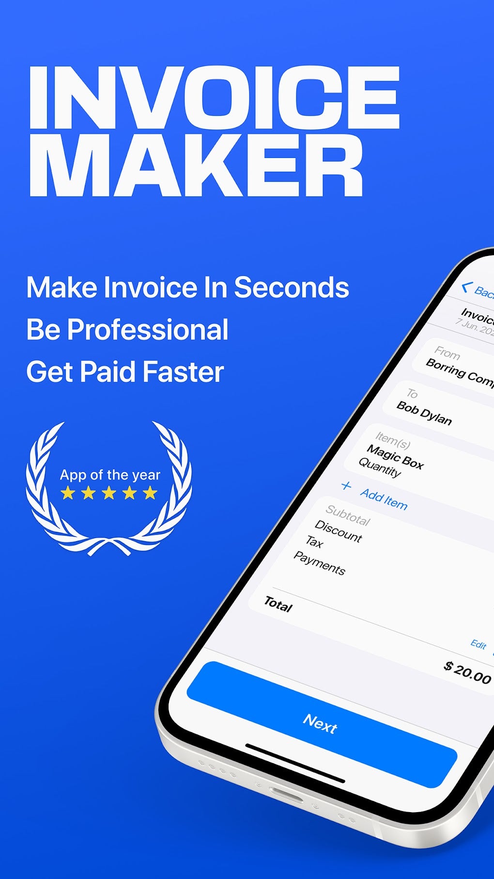 Invoice Maker Generate Invoices Billing Per Android Download