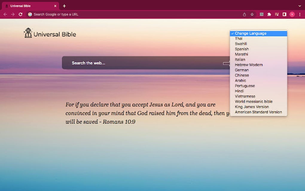 Universal Bible for Google Chrome - Extension Download