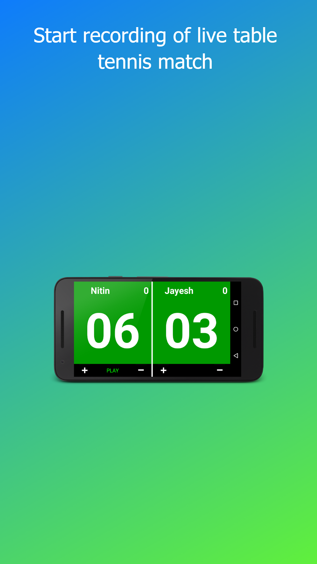 Table Tennis Scoreboard for Android - Download