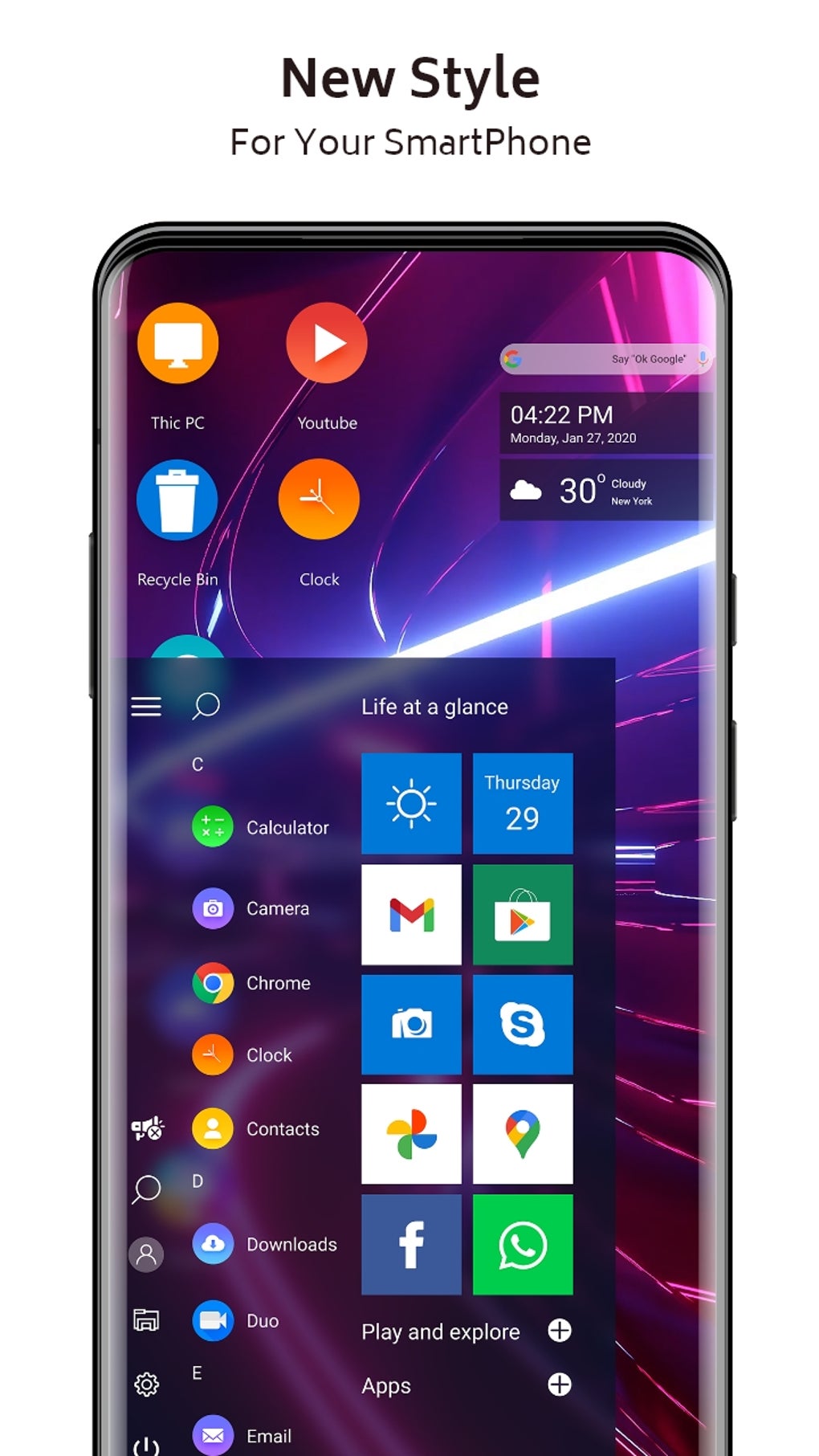 Rog Theme for launcher for Android - Download